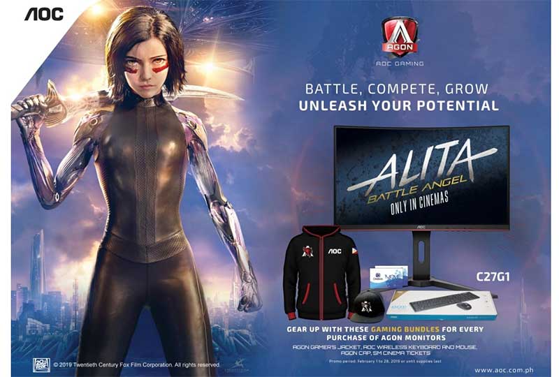 AOC partners with Twentieth Century Fox to Promote Release of Alita ...